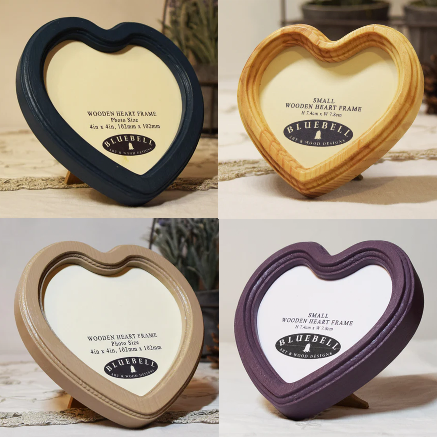 Heart Frames – Bluebell Art & Wood Designs